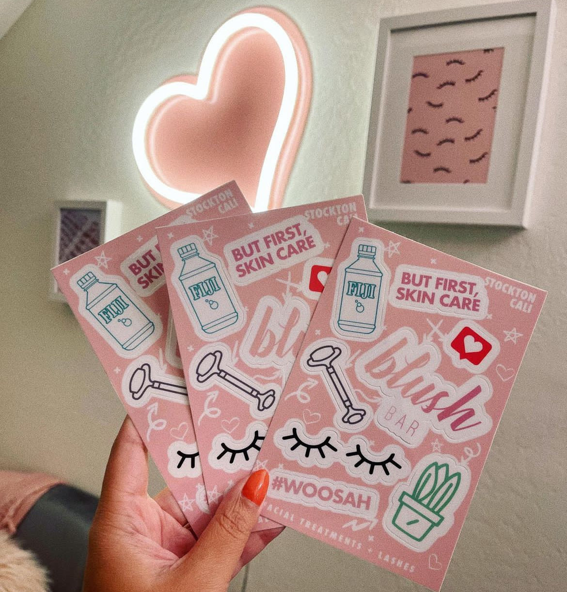 'But First... Stickers' Sticker Sheet – BLUSH BAR